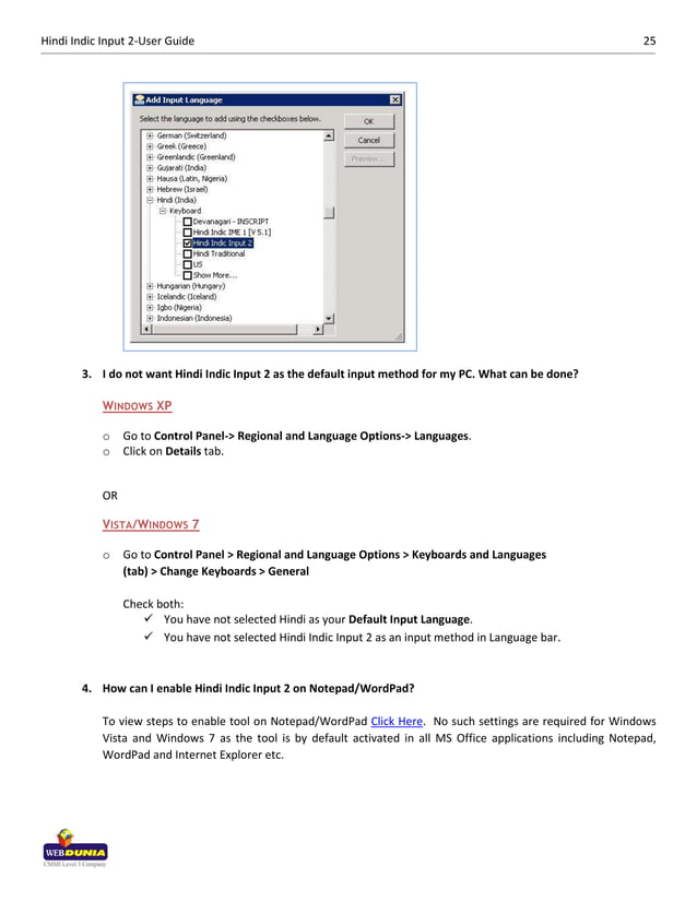 Hindi indic input 2 user guide | PDF