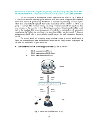 Hindi speech enabled windows application using microsoft | PDF