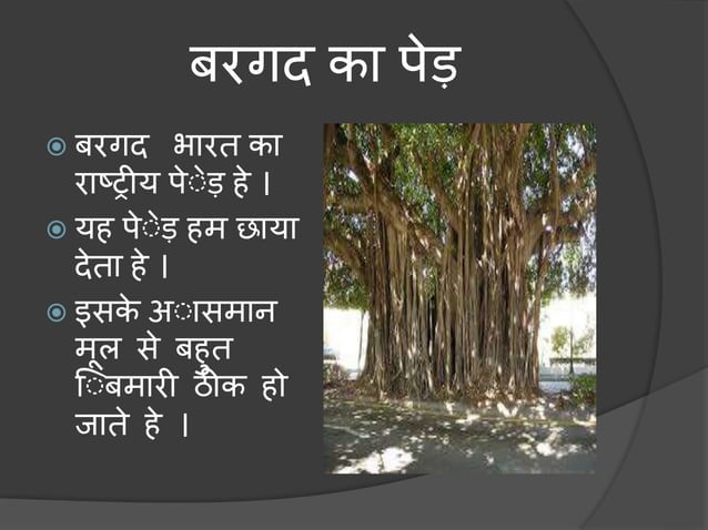 Hindi trees | PPTX
