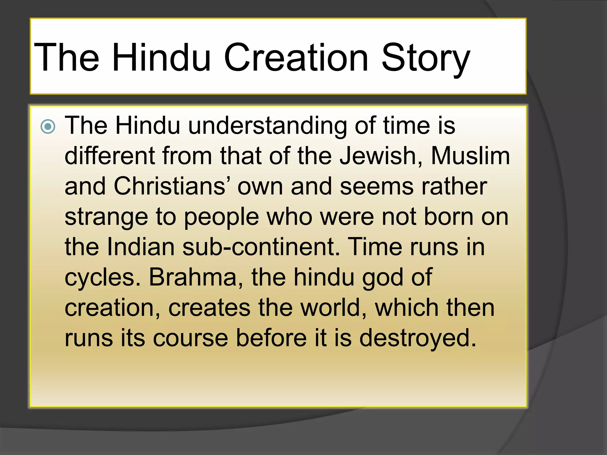 Hindu creation story | PPTX