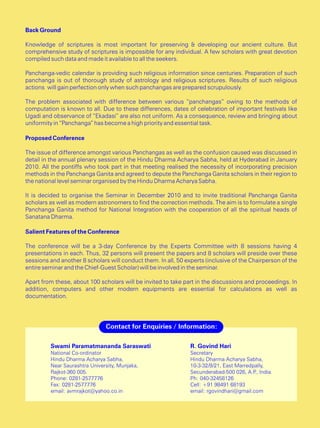 Hindu Dharma Acharya Sabha Invitation | PDF