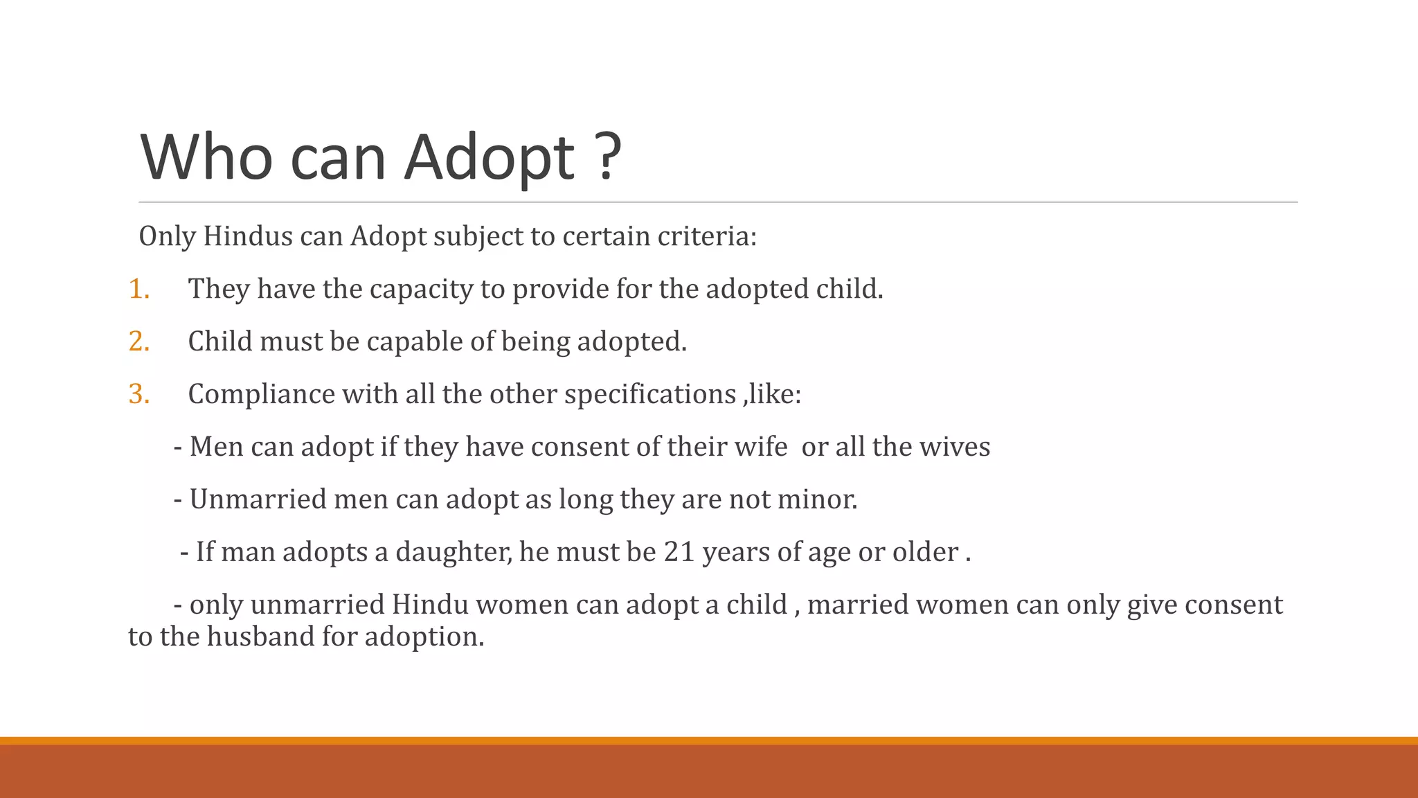 Hindu adoptions and maintenance act 1956 | PPTX