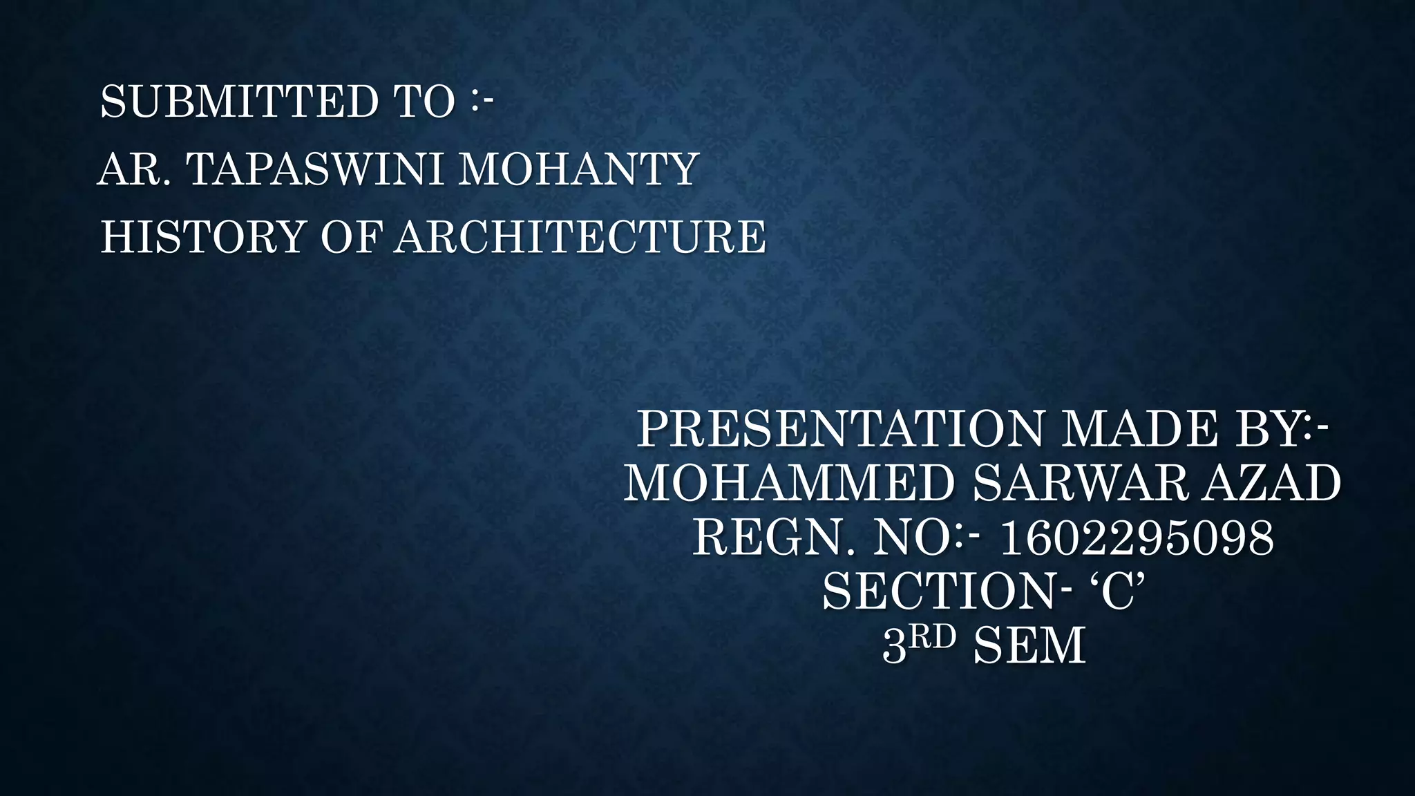 Hindu architecture ( Padmanabhaswamy Temple) | PPTX