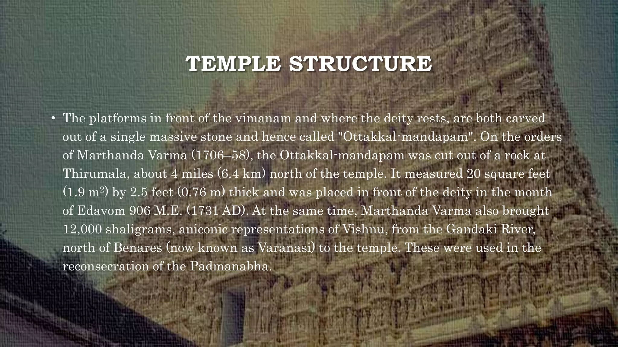 Hindu architecture ( Padmanabhaswamy Temple) | PPTX