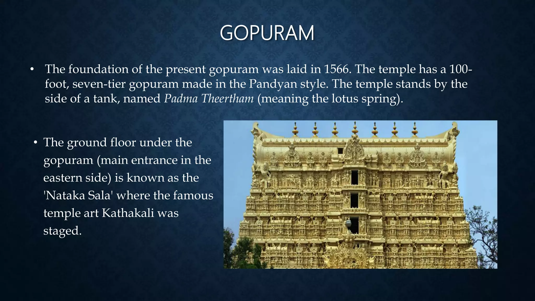 Hindu architecture ( Padmanabhaswamy Temple) | PPTX