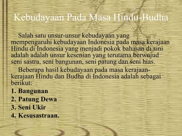 Perkembangan masyarakat dan kerajaan pada masa hindu budha | PPTX
