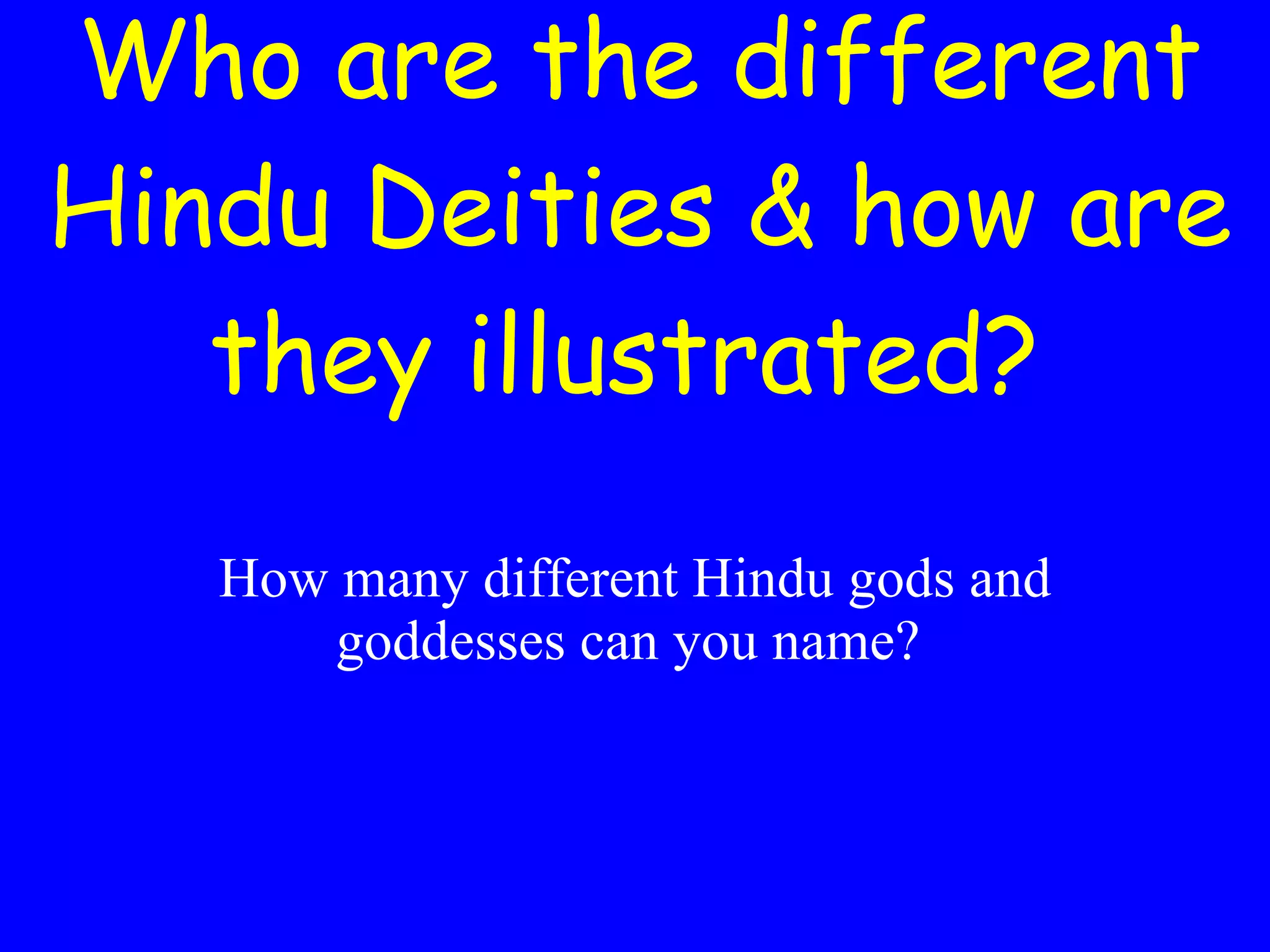 Hindu deities | PPT