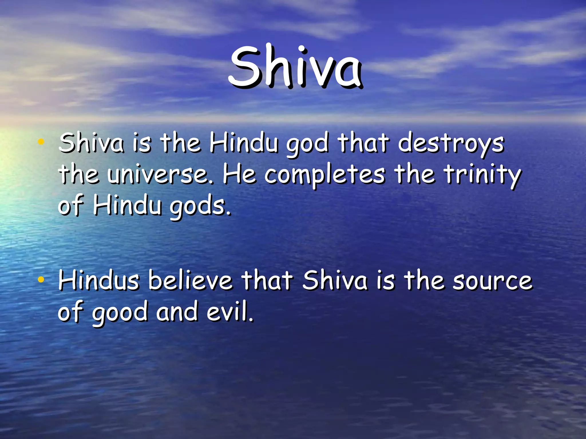 Hindu gods | PPT | Hinduism | Religion & Spirituality