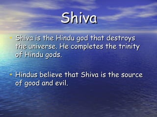 Hindu gods | PPT | Hinduism | Religion & Spirituality
