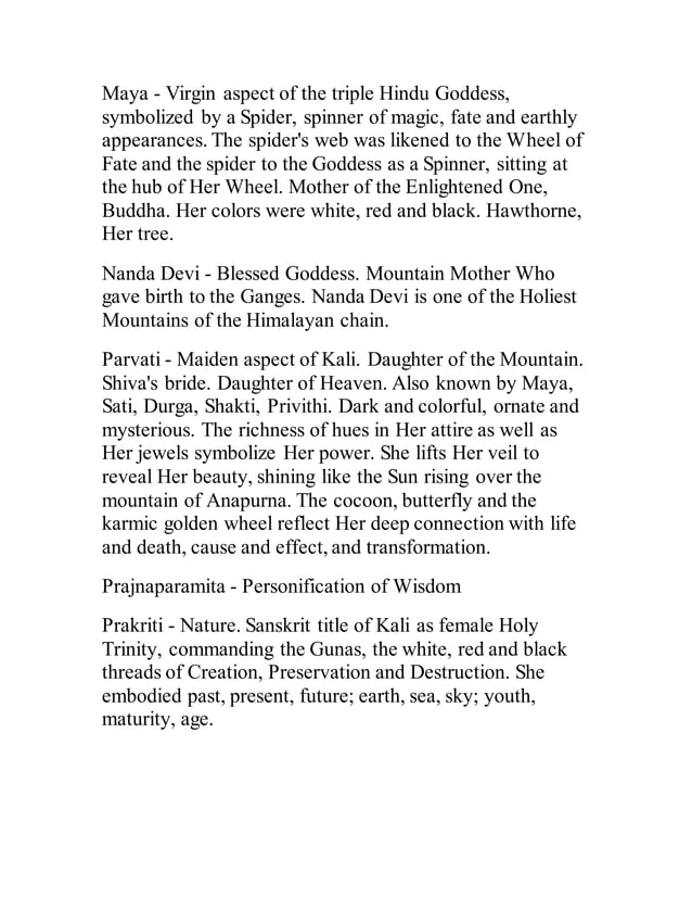 Hindu gods and goddesses | DOCX | Hinduism | Religion & Spirituality