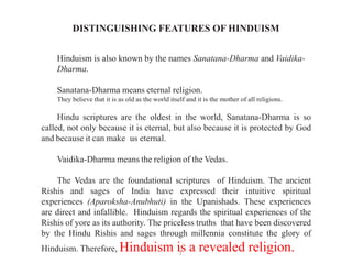 Hinduism: Lecture-1 | PPT