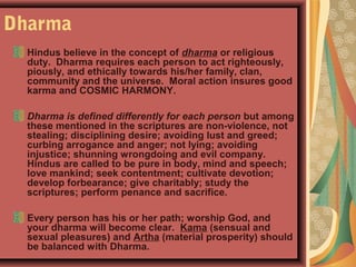 Dharma Hinduism Definition