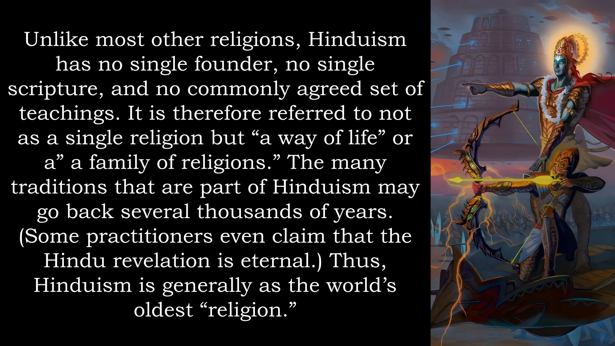 Powerpoint about HINDUISM_ Introduction To World Religions And Belief ...