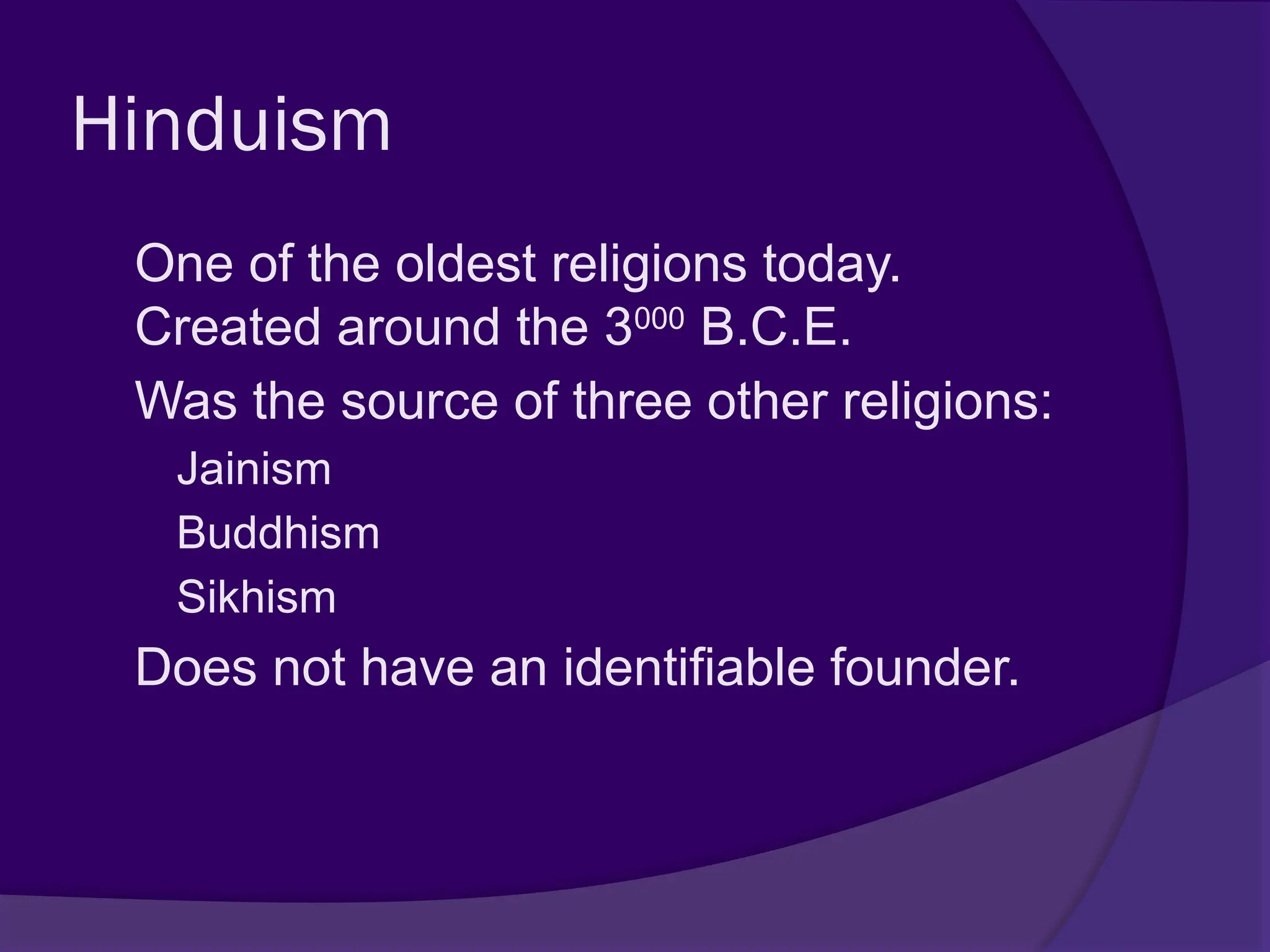 Slideshow on the History of the Religion of Hinduism | PPTX
