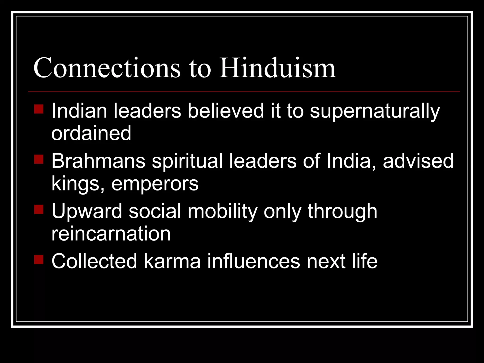 Hinduism and the Caste System | PPT