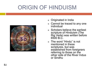 AP Human Geography 2011 - Hinduism | PPT
