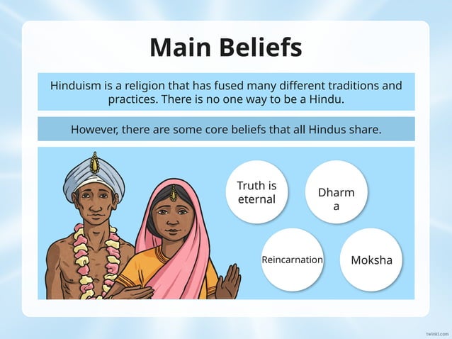 HINDUISM INTRODUCTION - MAIN VALUES - For Kids.pptx