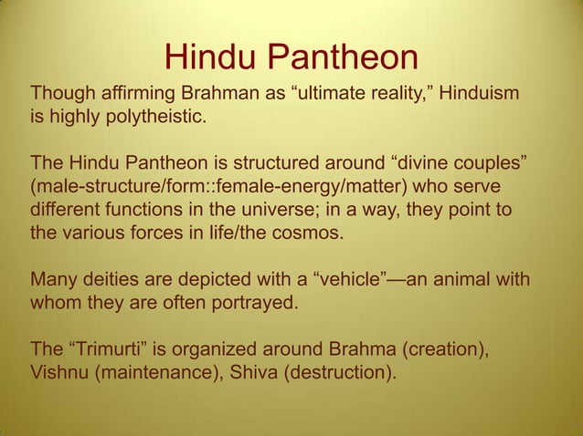 Hinduism The real Holiness | PPT