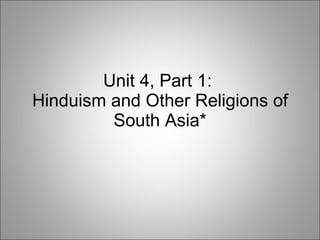 World Cultures - South Asia - Hinduism | PPT