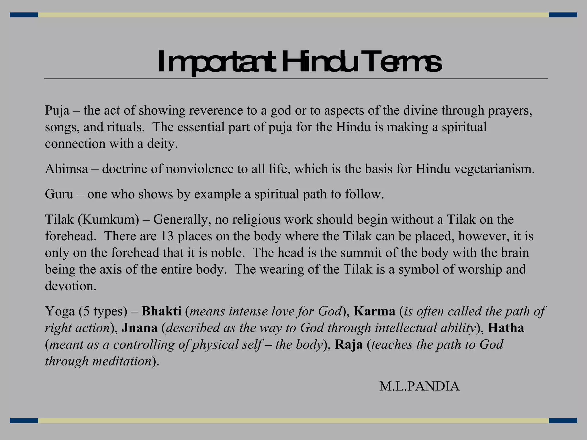 Hinduism1 | PPT