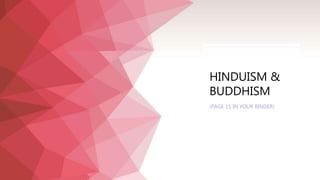 Hinduism and Buddhism | PPTX
