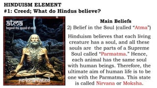 Elements of Religion: Hinduism Element #1 Creed.pptx