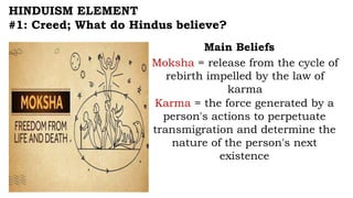 Elements of Religion: Hinduism Element #1 Creed.pptx