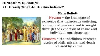 Elements of Religion: Hinduism Element #1 Creed.pptx