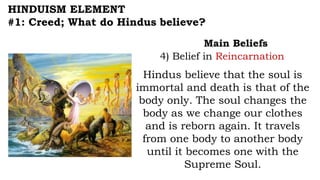 Elements of Religion: Hinduism Element #1 Creed.pptx