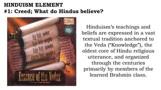 Elements of Religion: Hinduism Element #1 Creed.pptx