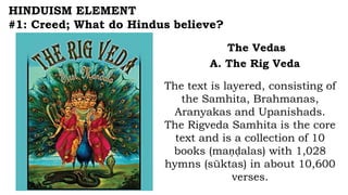 Elements of Religion: Hinduism Element #1 Creed.pptx