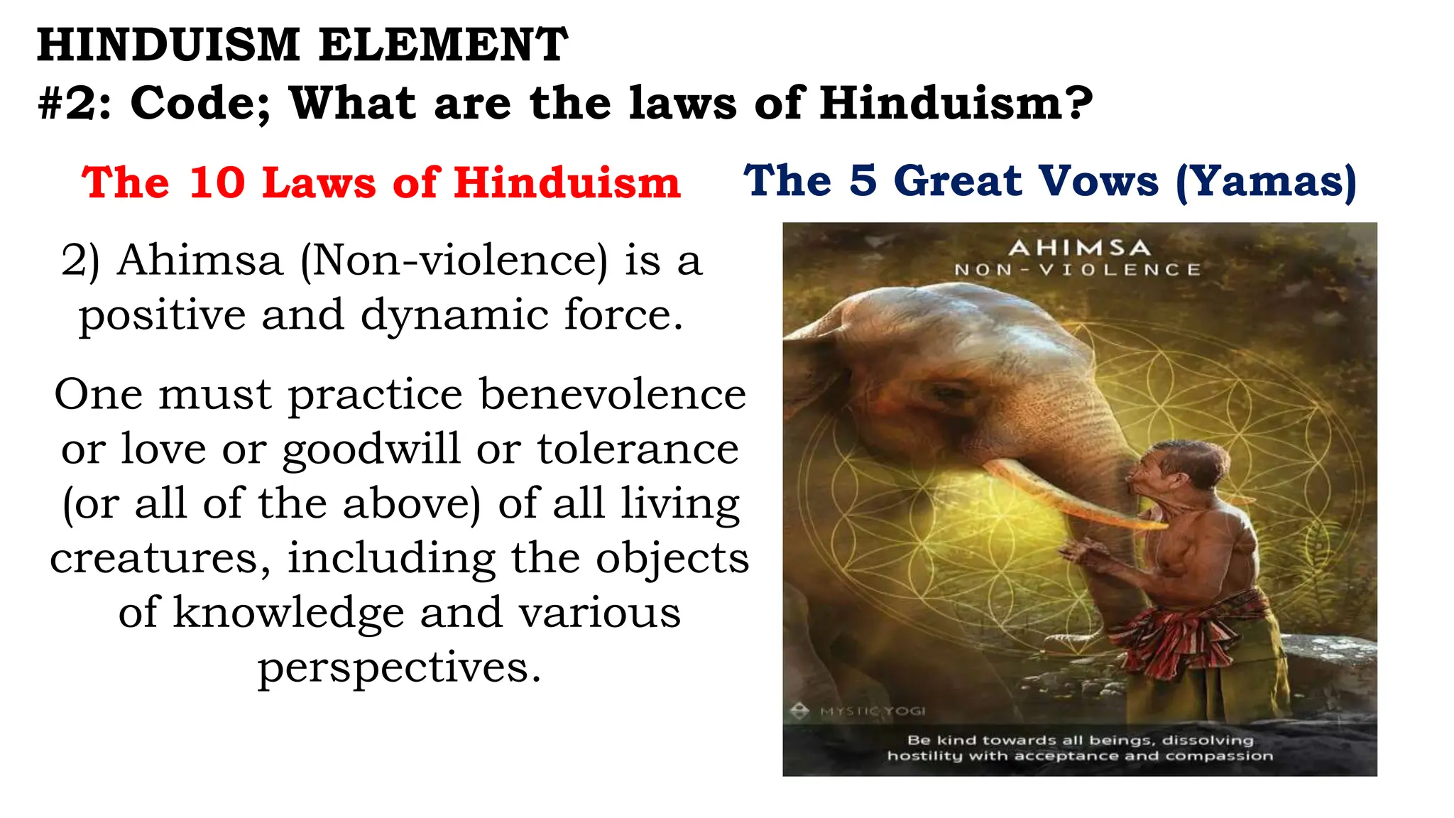 Elements of Religion; Hinduism Element #2 Code.pptx