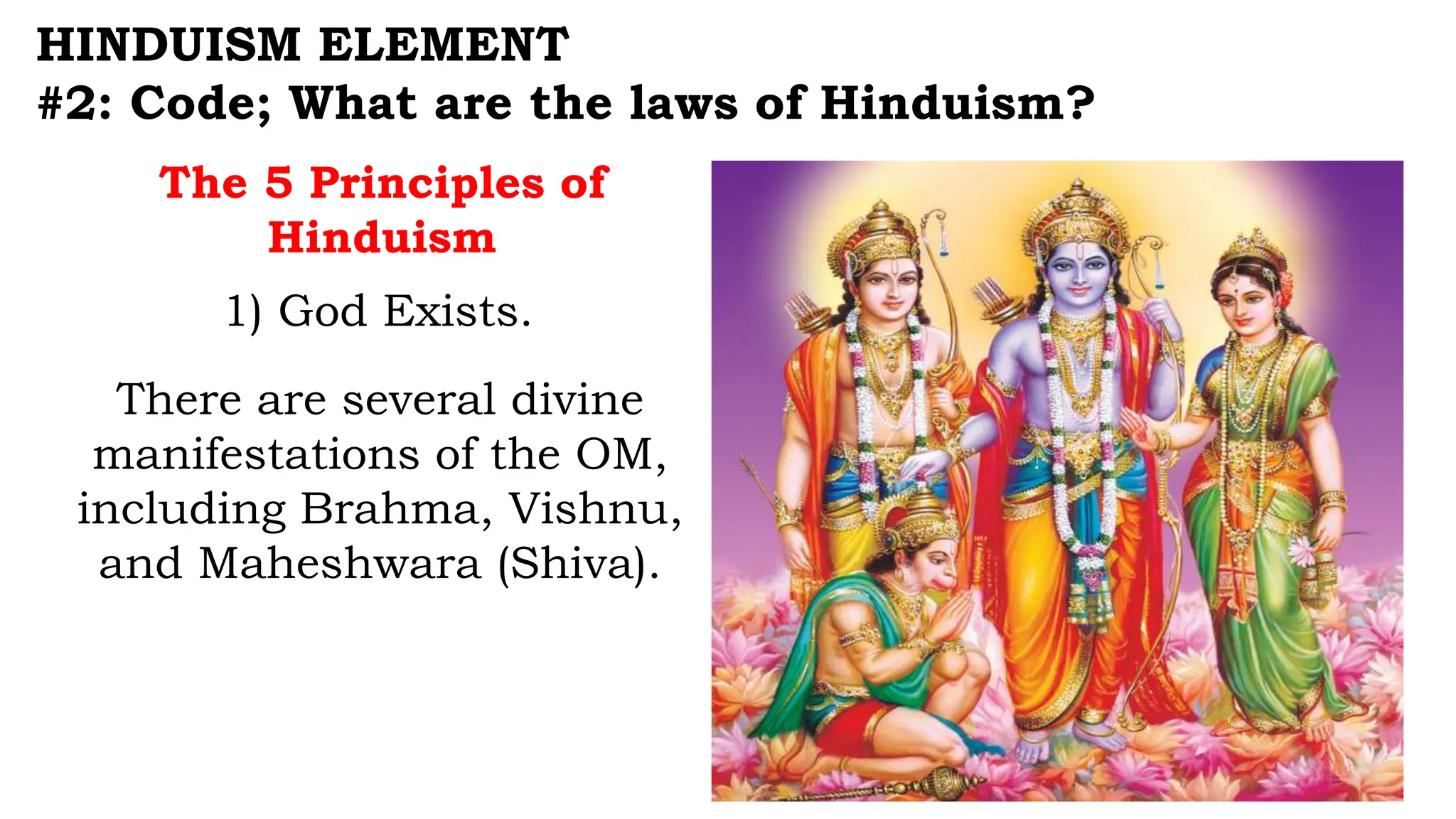 Elements of Religion; Hinduism Element #2 Code.pptx