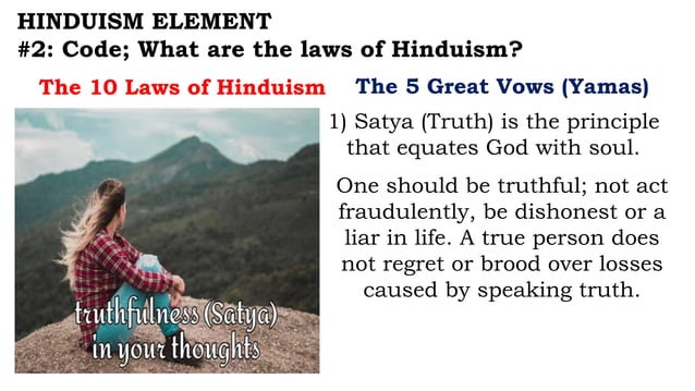 Elements of Religion; Hinduism Element #2 Code.pptx