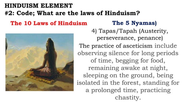 Elements of Religion; Hinduism Element #2 Code.pptx