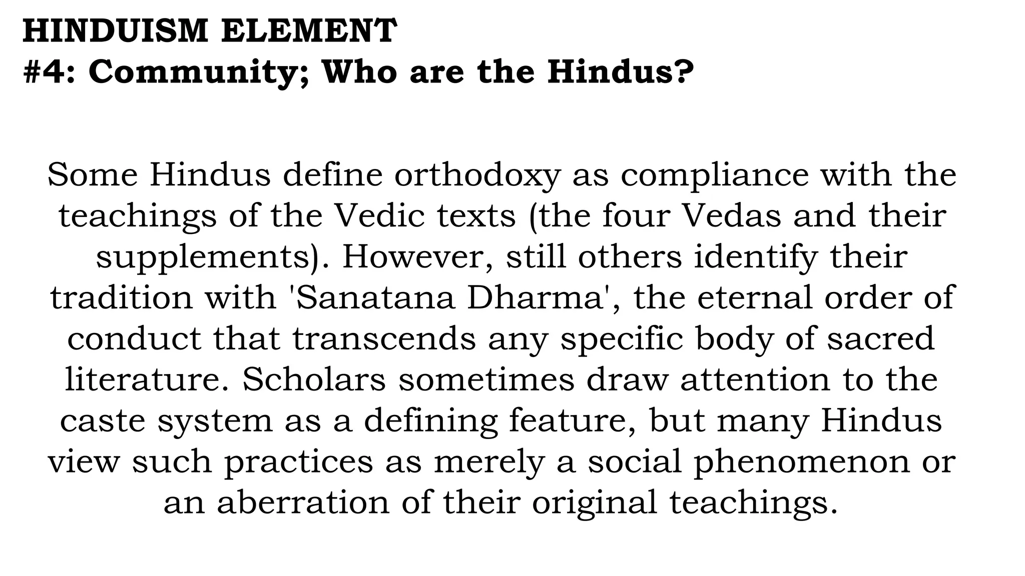 Elements of Religion; Hinduism Element #4 Community.pptx | Hinduism ...