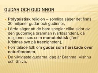 Hinduismen gudar och gudinnor | PPTX
