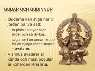Hinduismen gudar och gudinnor | PPTX