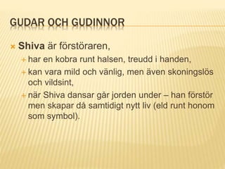 Hinduismen gudar och gudinnor | PPTX