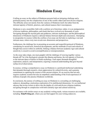 Hinduism Essay.pdf