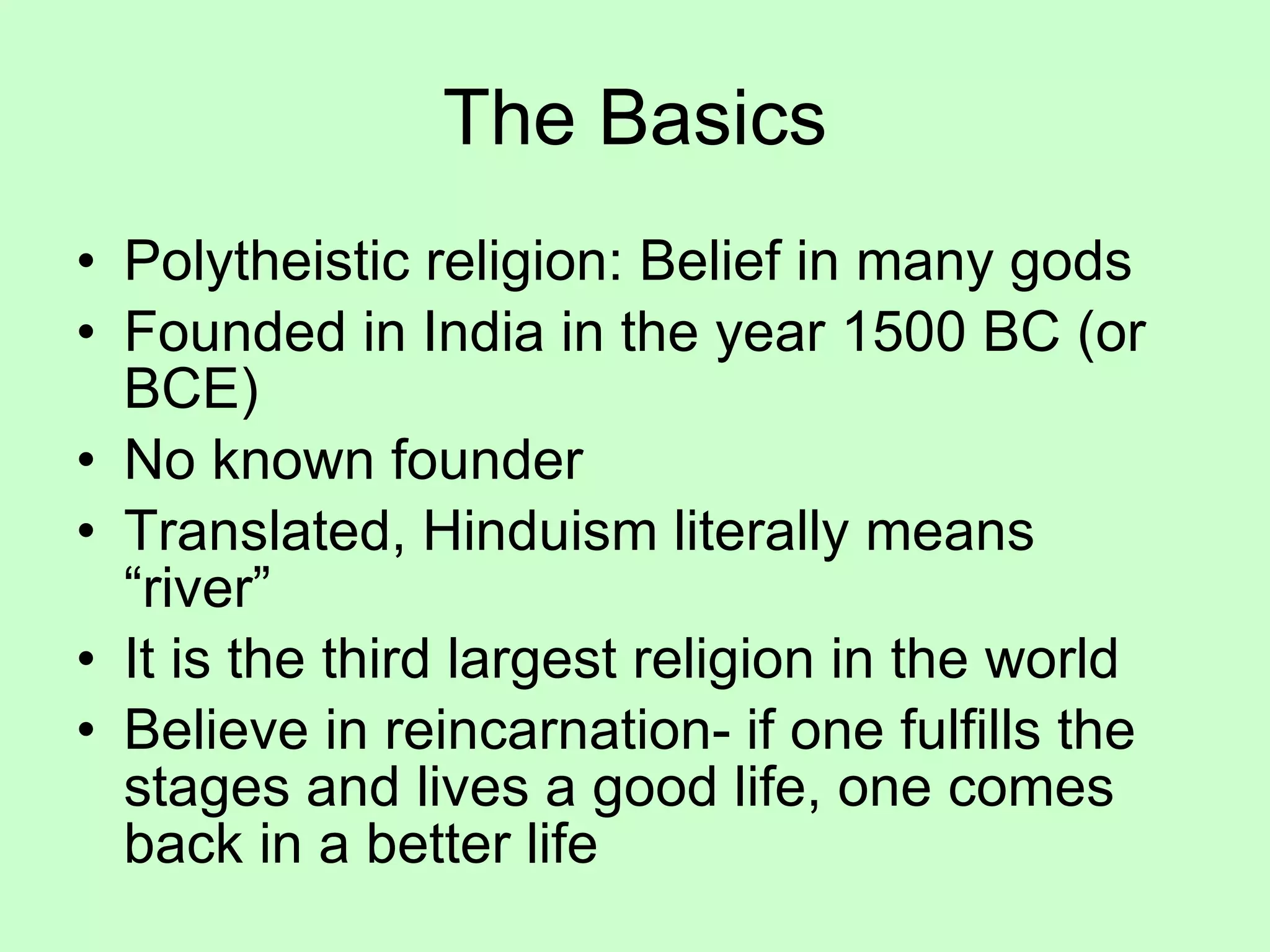 Hinduism Introduction | PPT