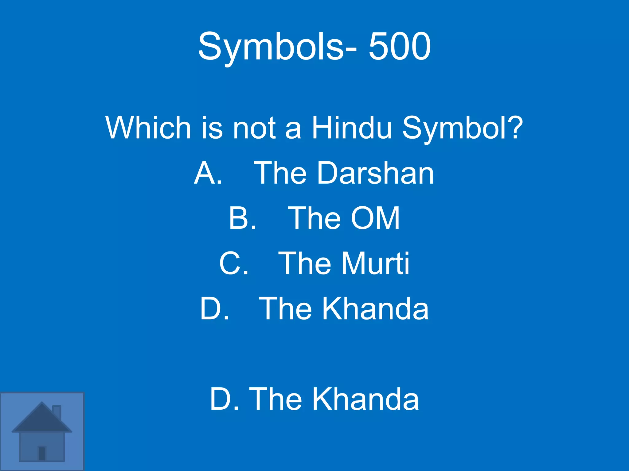 Hinduism jeopardy[1] | PPTX