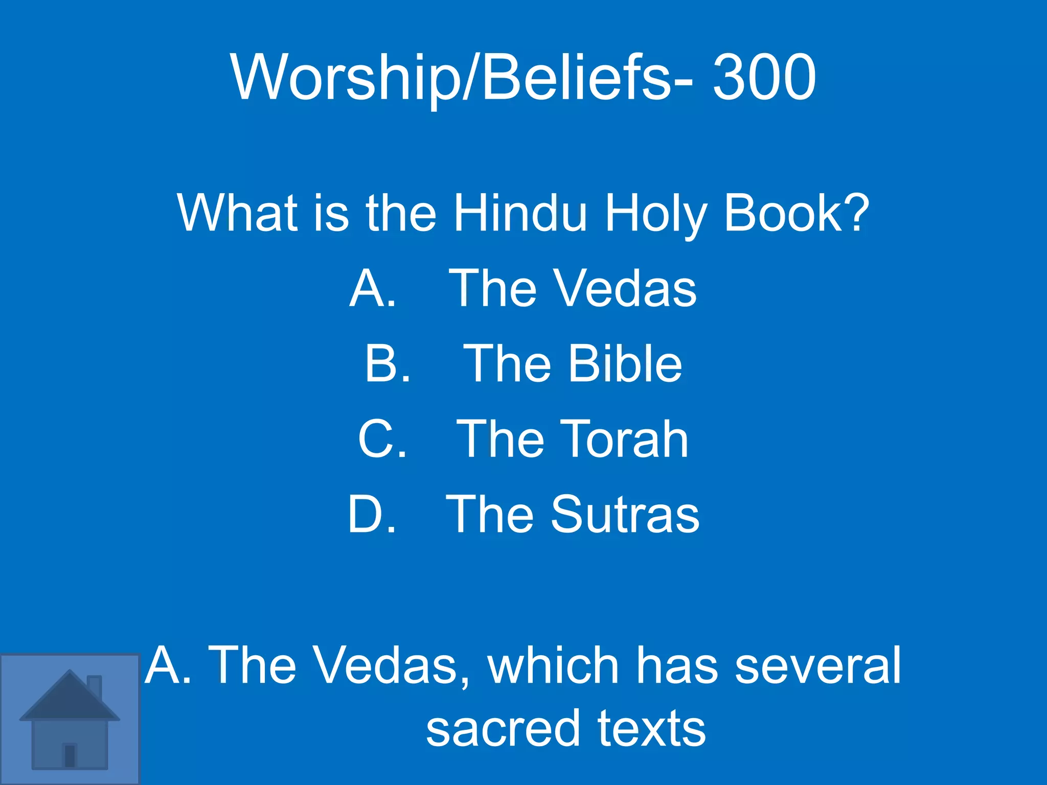 Hinduism jeopardy[1] | PPTX