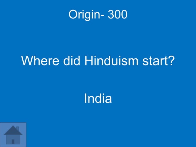 Hinduism jeopardy[1] | PPT