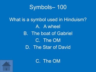 Hinduism jeopardy[1] | PPTX