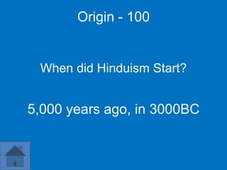 Hinduism jeopardy[1] | PPTX