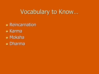 Hinduism lecture outline | PPT