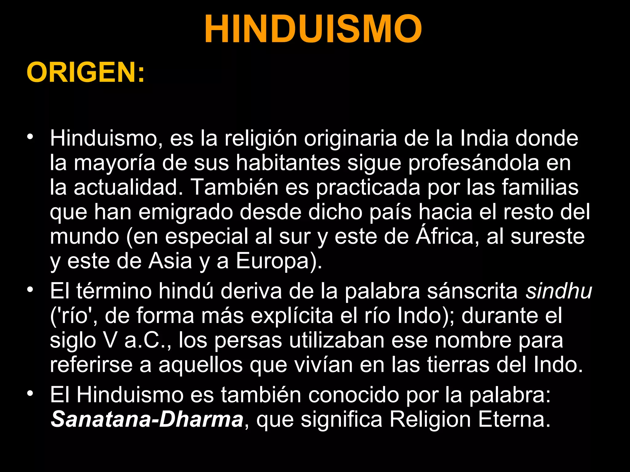 Conceptos fundamentales del Hinduismo | PPT