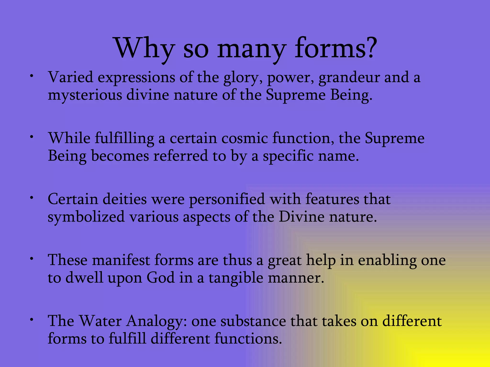 Hinduism One God Many Forms | PPT