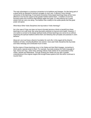 Hinduism, sanatana dharma and yoga 4pgs | PDF